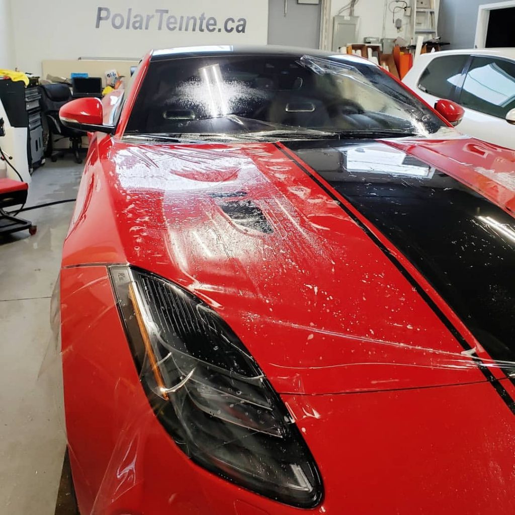 Installation of rock-guard PPF | Polar Teinte Inc.